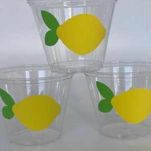 Lemon Party Cups Lemon Birthday Party Cups Lemon Party | Etsy