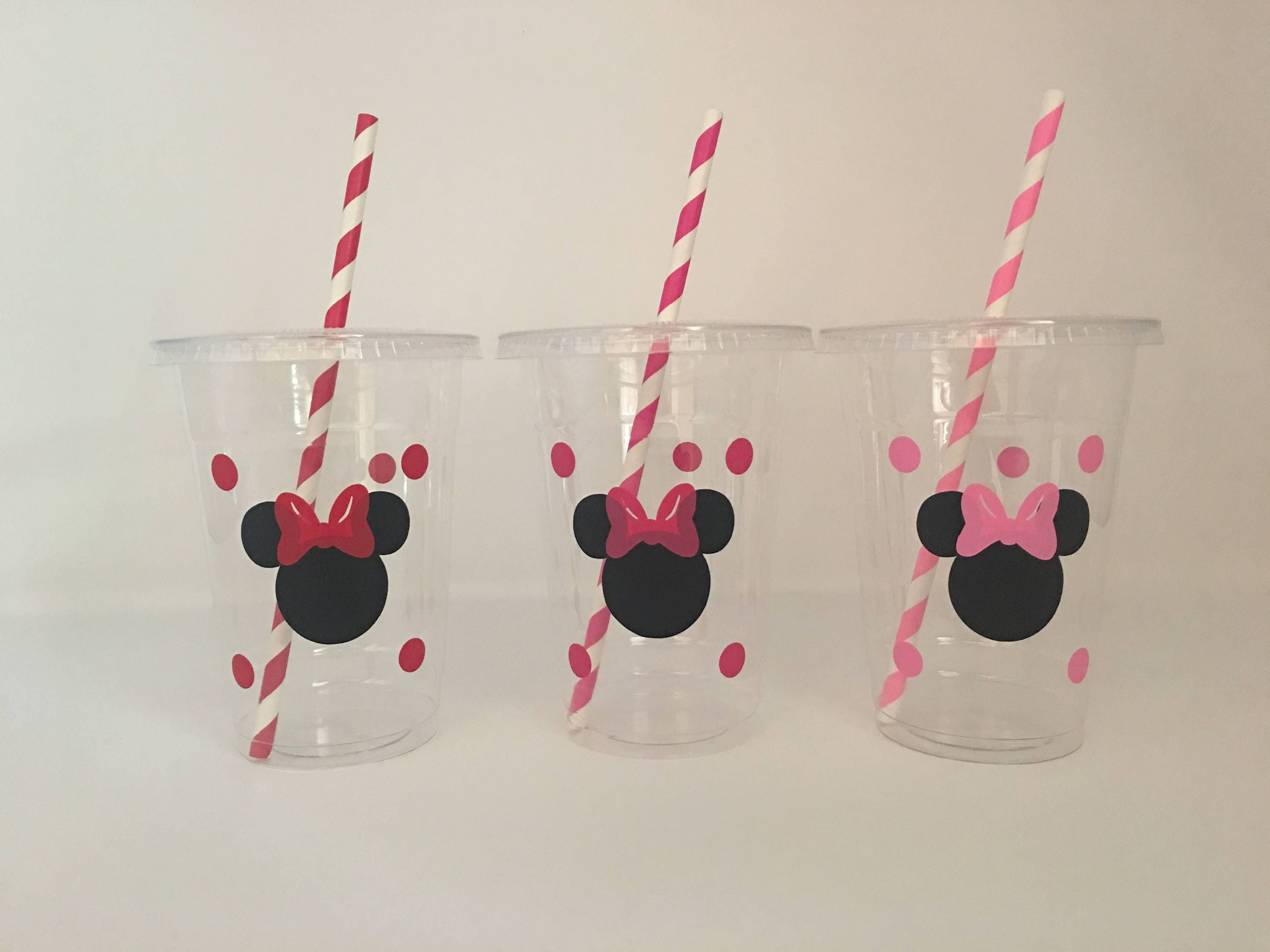Minnie Mouse Party Cups Minnie Mouse Birthday Party Minnie | Etsy