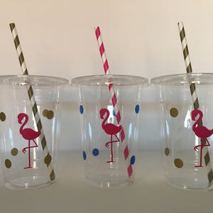 Flamingo Party Cups, Flamingo Birthday Party Cups, Flamingo Party Favor ...