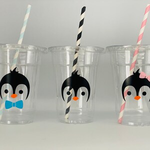 Penguin Party Cups, Penguin Birthday Party Cups, Penguin Party Favors ...