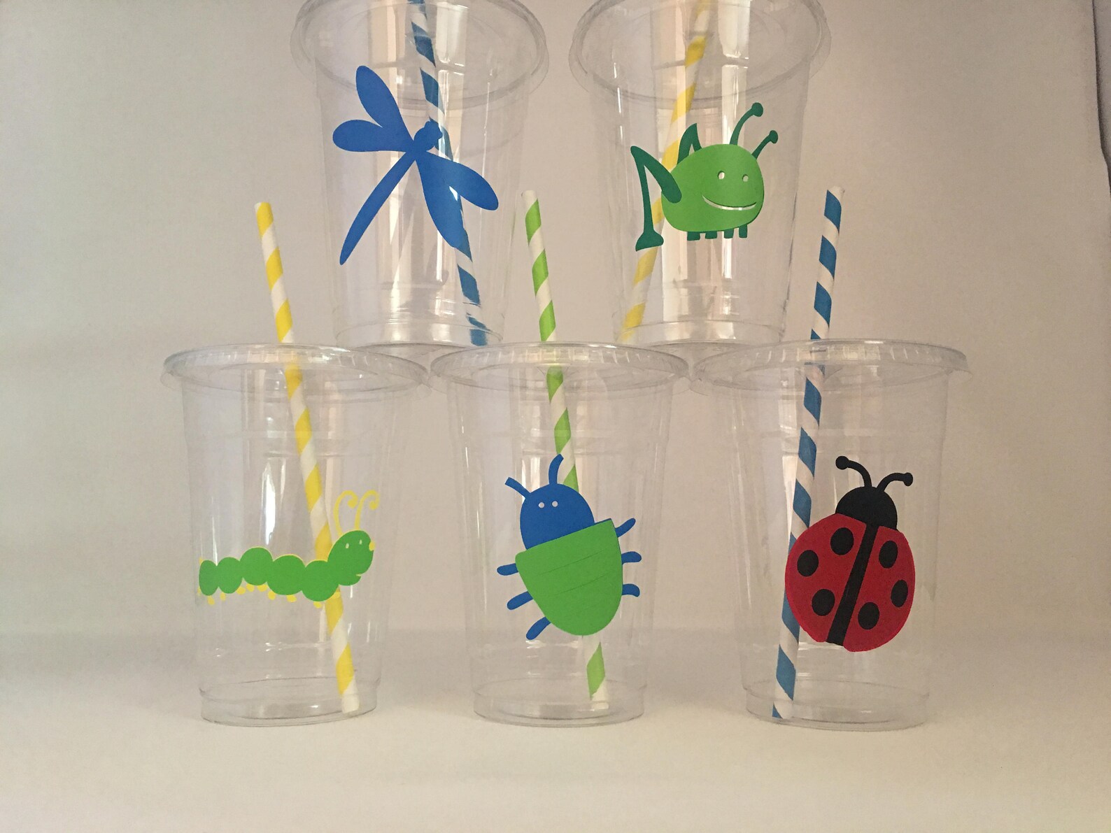 Bug Party Cups Insect Party Bug Birthday Party Insect - Etsy