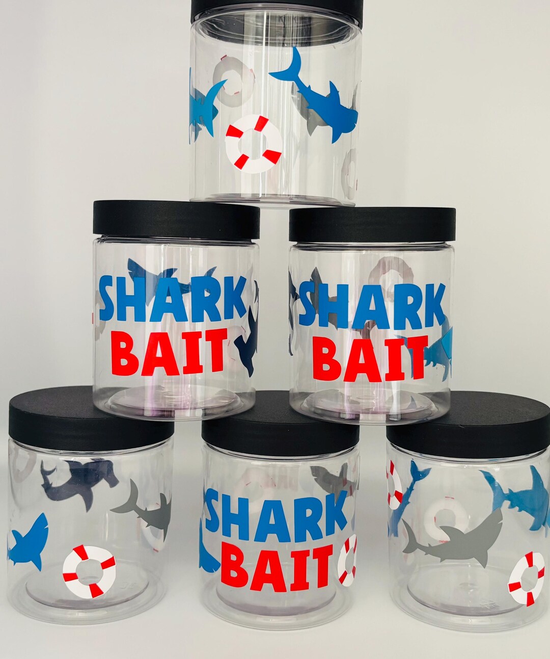 Shark Party Favors, Shark Birthday Party Favor, Shark Baby Shower ...