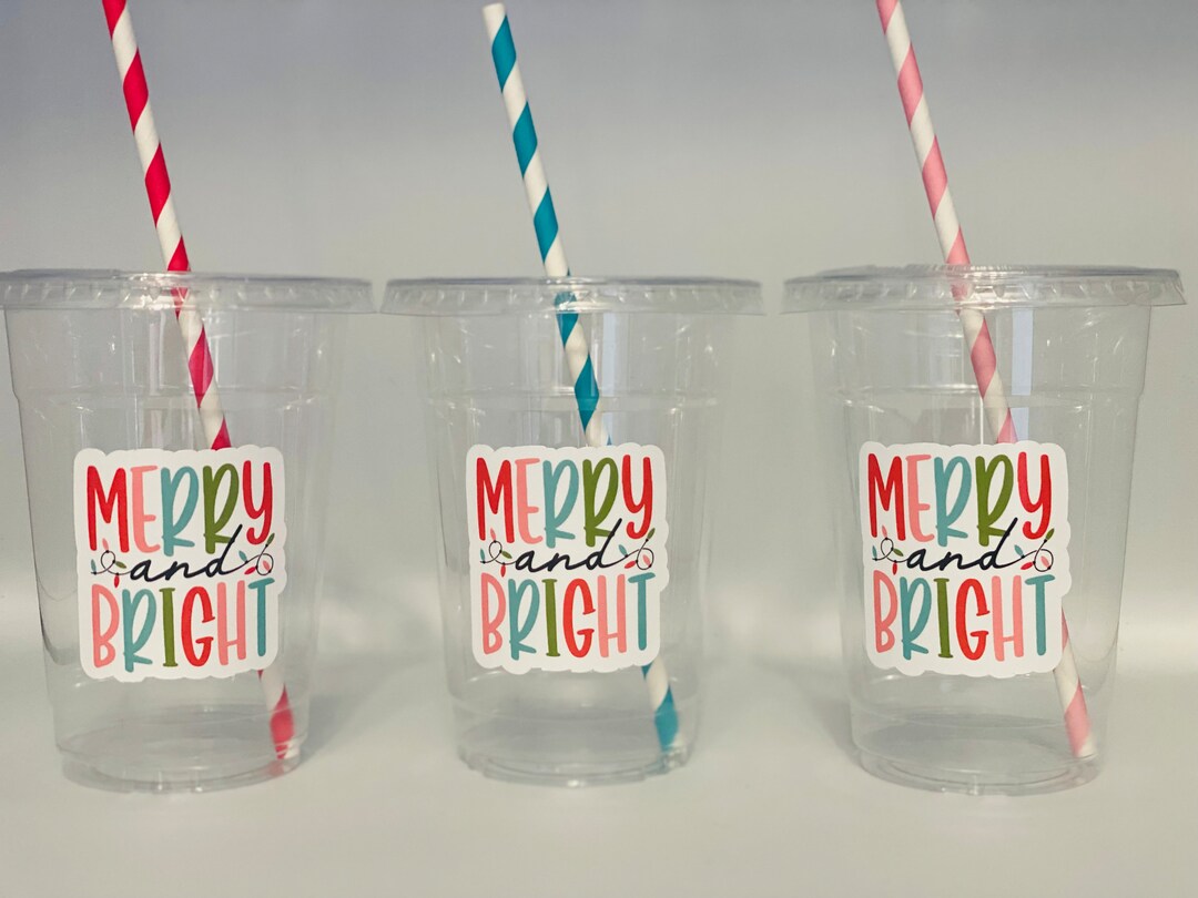 Christmas Party Cups Santa Party Cups Christmas Birthday - Etsy