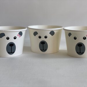 Polar Bear Party Cups Polar Bear Birthday Party Polar Bear | Etsy