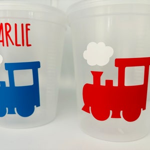 Train Party Cups, Choo Choo Train Party Cups, Train Party Favors, Train ...