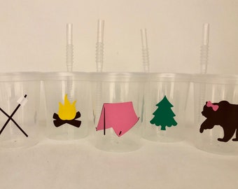Smores Camping Party Favor Bag Toppers Backyard Theme Party Smores ...