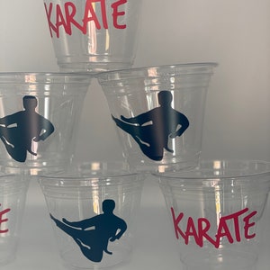 Karate Party Cups, Ninja Party Snack Cups, Ninja Birthday Party Snacks ...