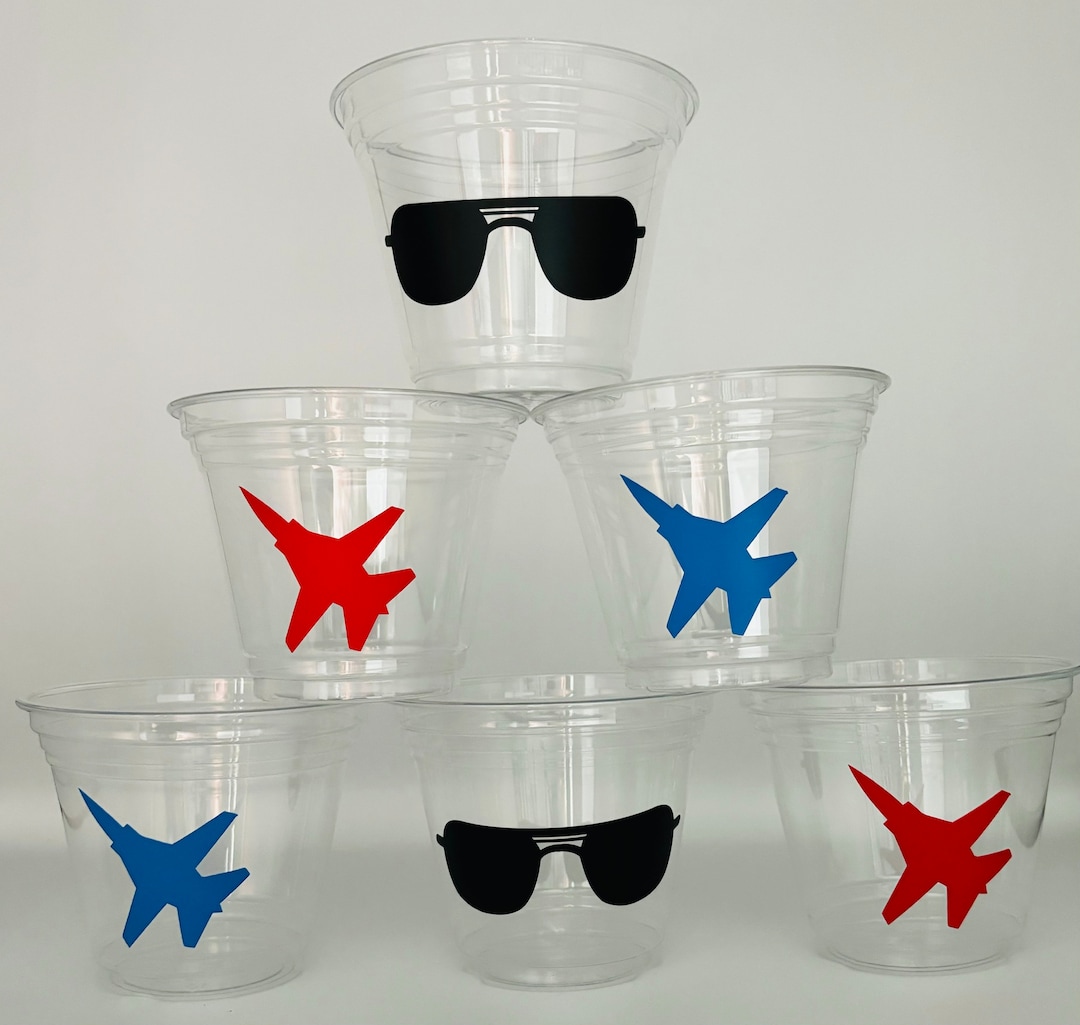 Fighter Pilot Party Cups, Fighter Pilot Birthday Party, Plane Party ...