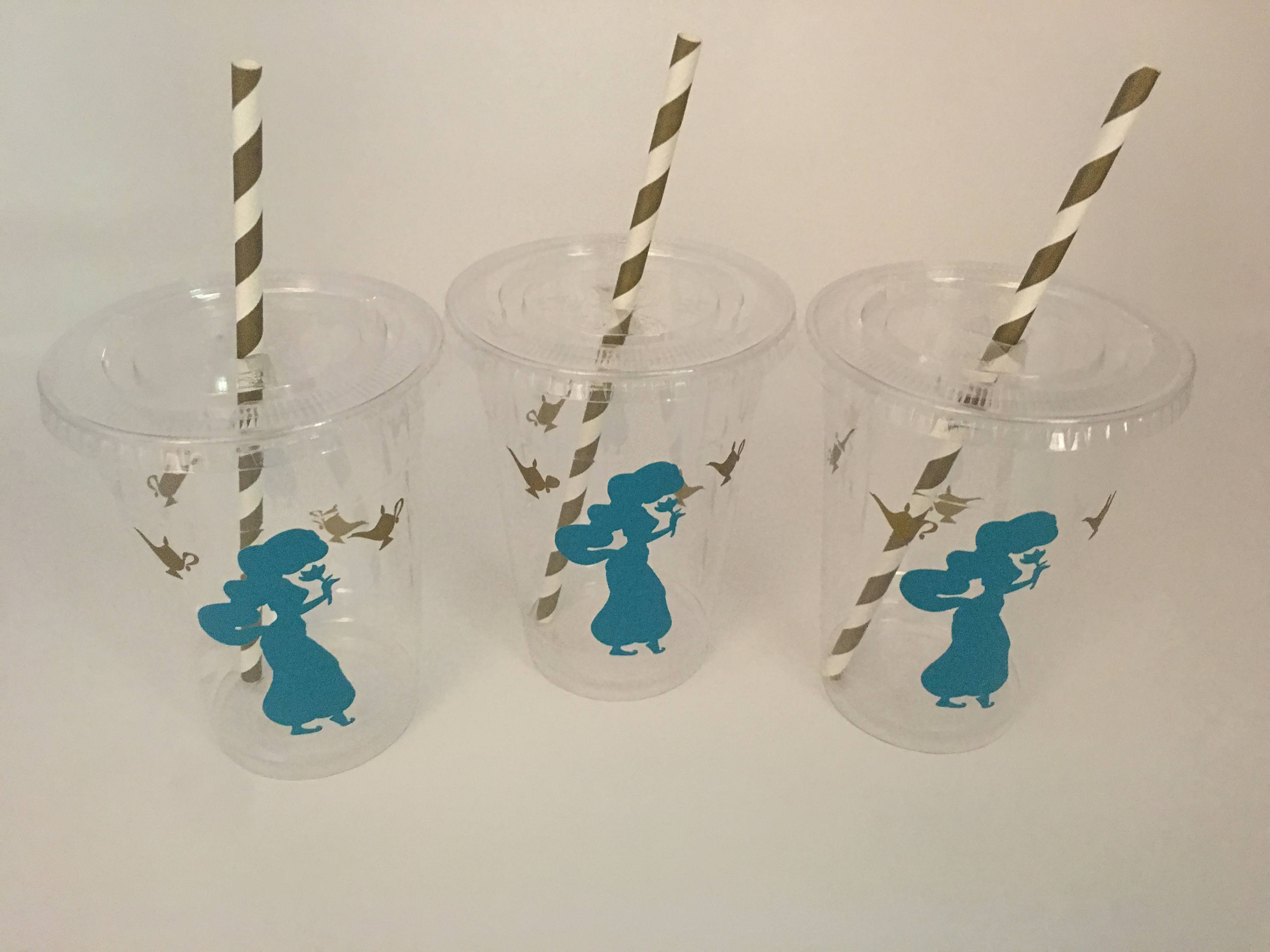 Aladdin Party Cups, Jasmine Party Cups, Arabian Nights Jasmine Birthday ...