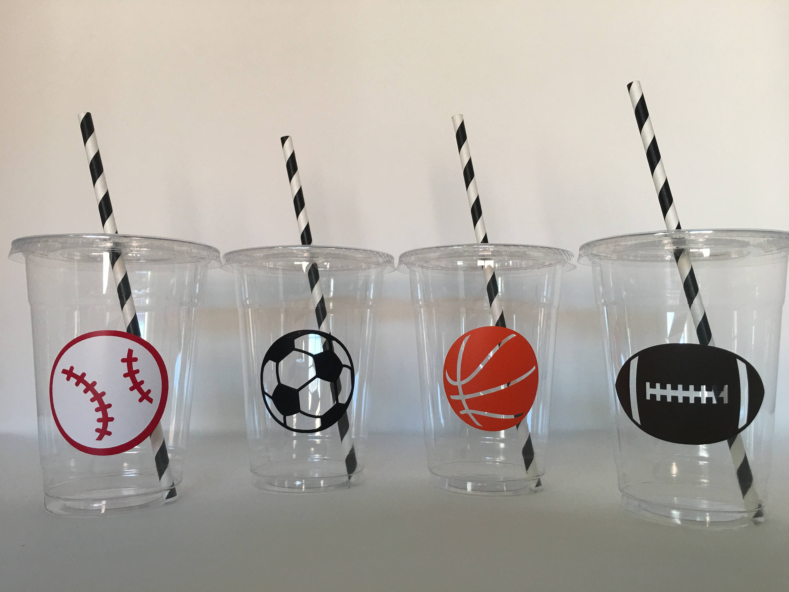 Sport party cups basketball party sports party Sports Baby | Etsy