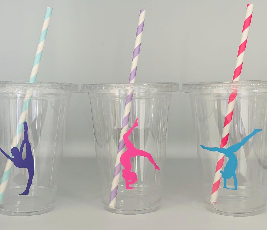 Gymnastics Party Cups, Gymnastics Birthday Party Cups, Gymnastic Party ...