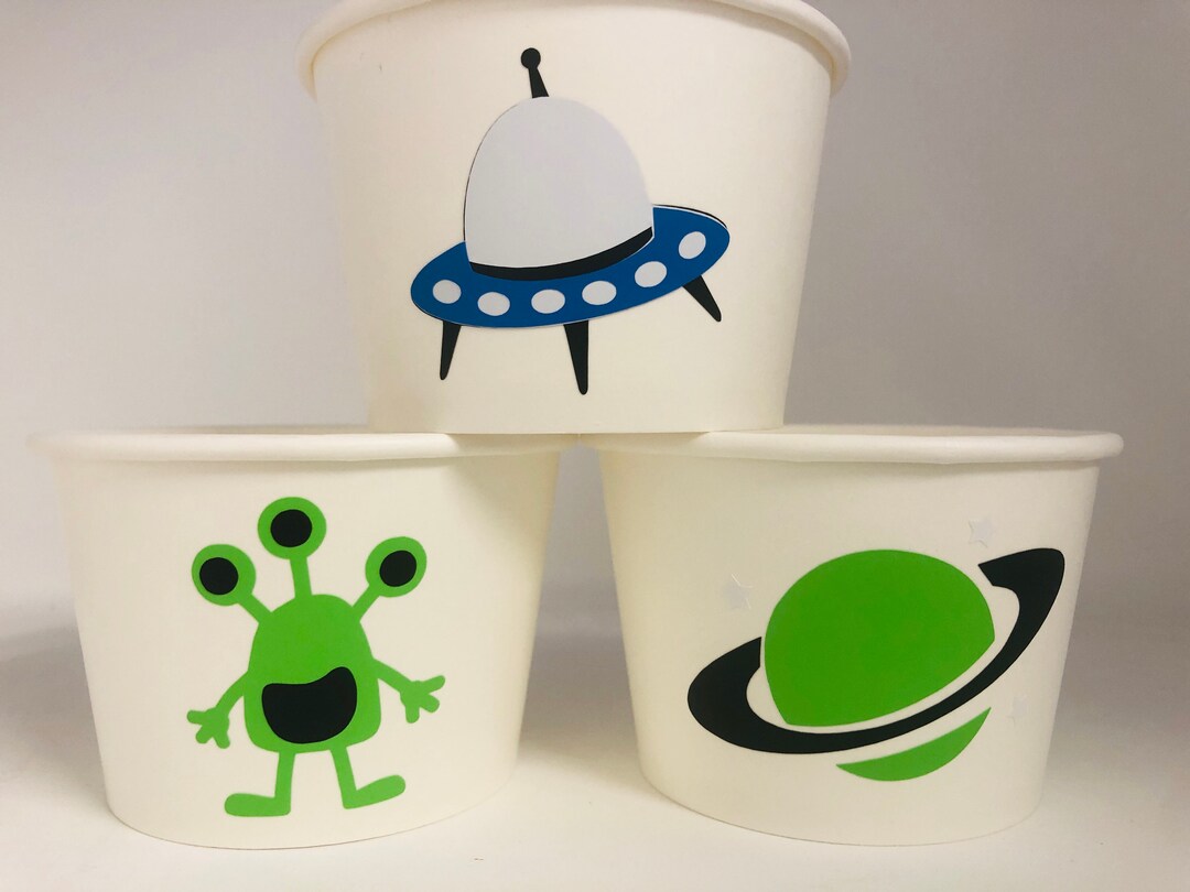 Alien Party Cups, Alien Birthday Party, Alien Party Favors, Outer Space ...