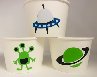 ALIEN PARTY CUPS alien Cups Alien Birthday Alien Party Alien Party ...