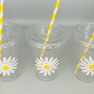 Daisy Party Cups, Daisy Birthday Party Cups, Flower Party Cups, Daisy ...