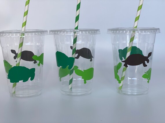Turtle Party Cups Turtle Birthday Party Turtle Baby Showr | Etsy