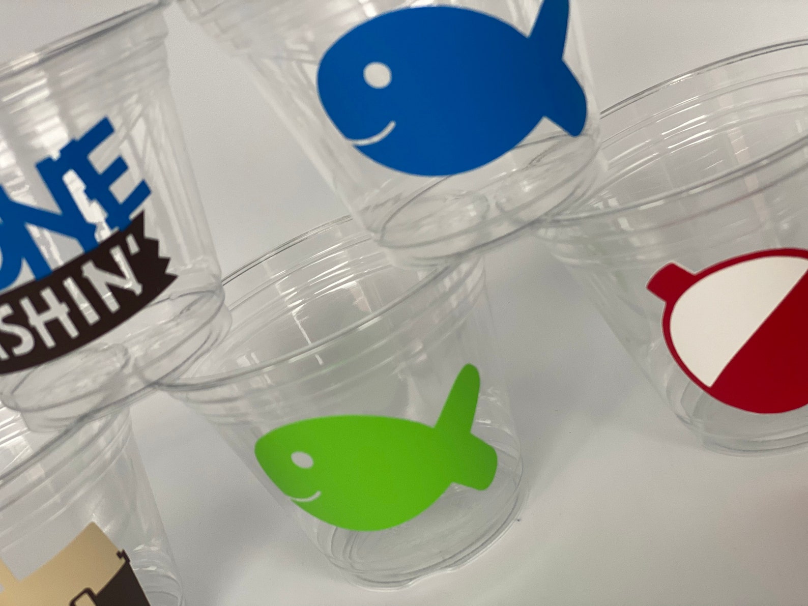 Fishing Party Cups Fishing Birthday Party Cups Fishing Party | Etsy