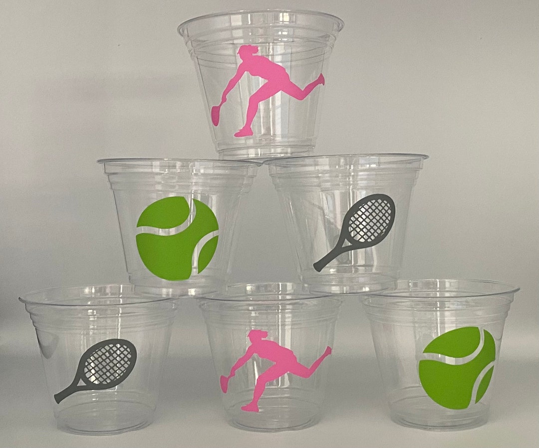 Tennis Party Cups, Tennis Birthday Party Cups, Tennis Baby Shower ...