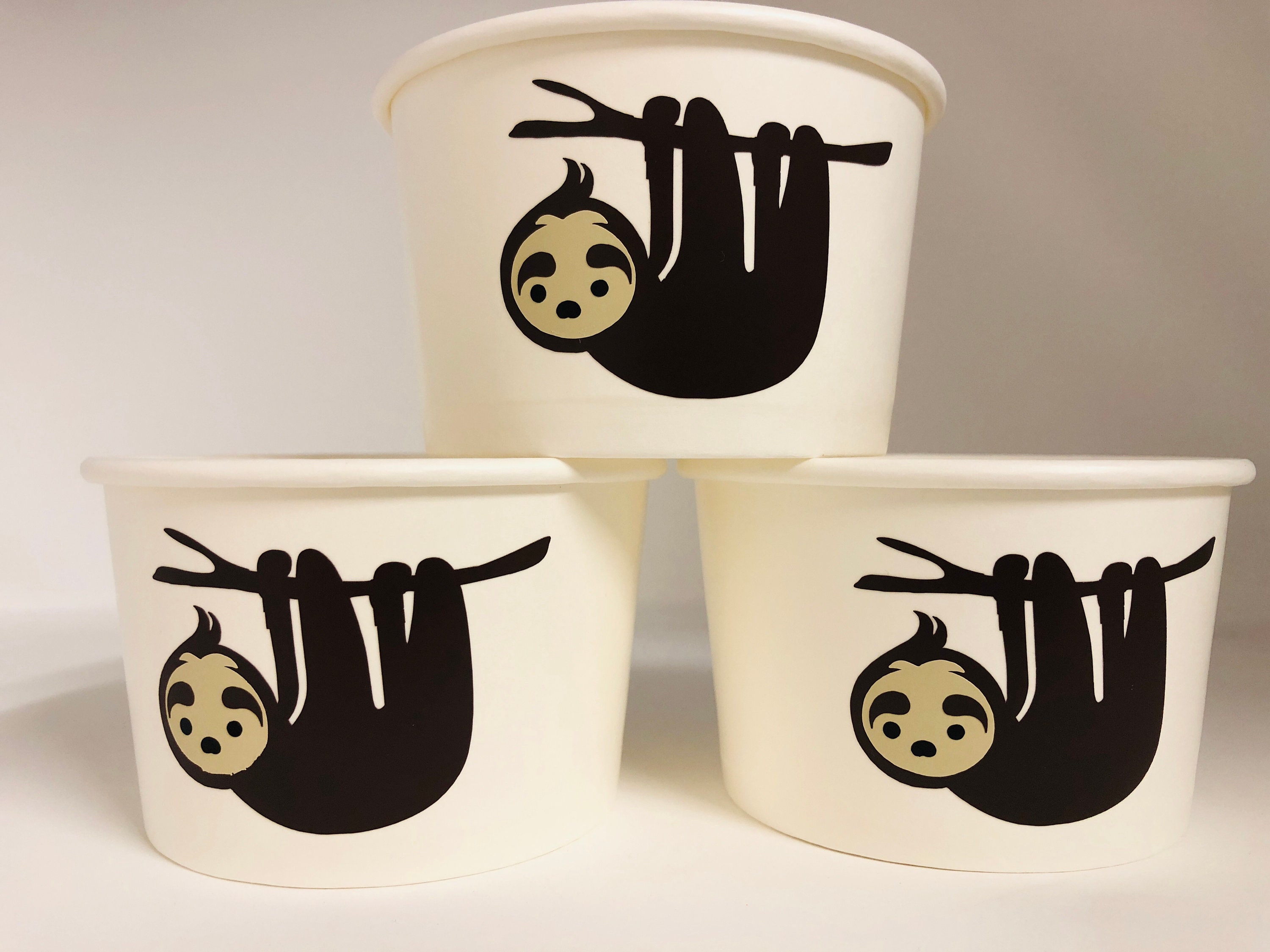 Sloth Party Cups Sloth Birthday Party Cups Sloth Party | Etsy