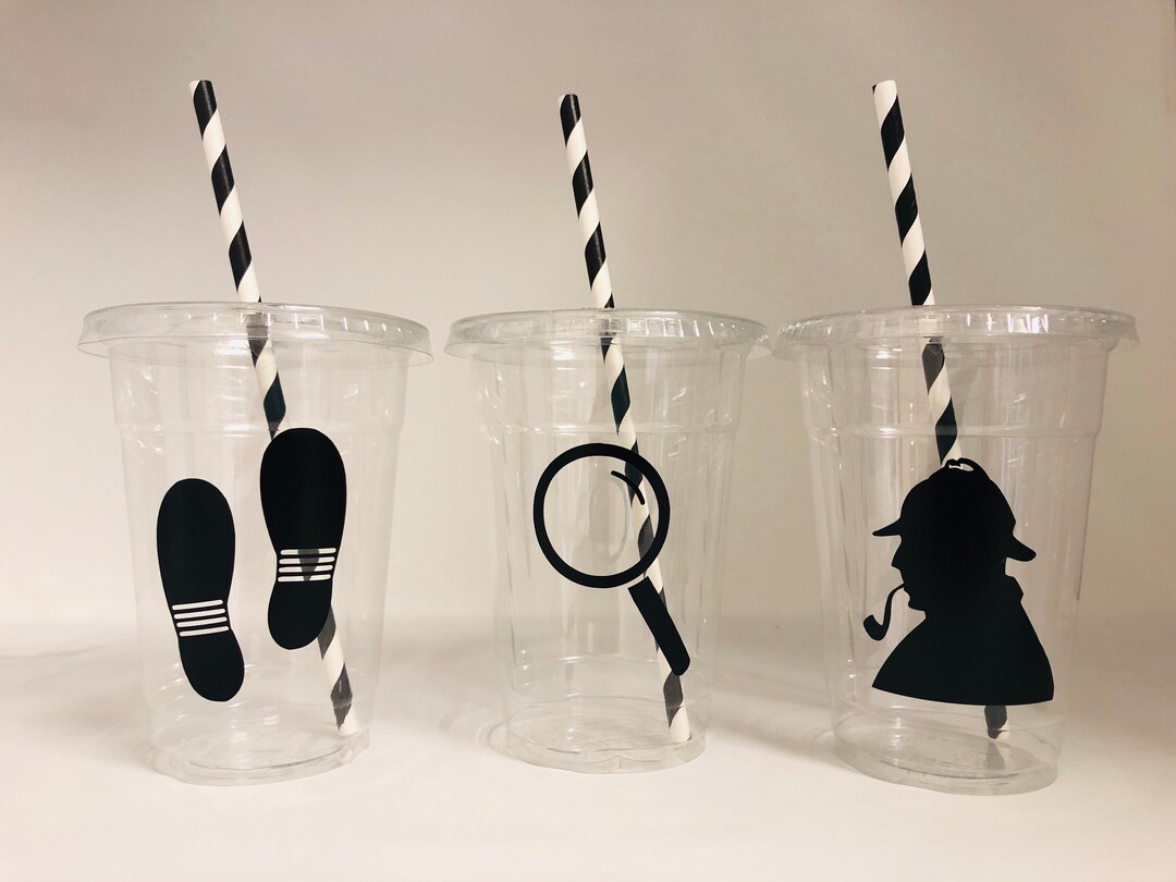 Detective Party Cups, Detective Birthday Party Cups, Murder Mystery ...
