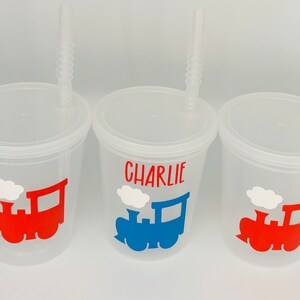 Train Party Cups, Choo Choo Train Party Cups, Train Party Favors, Train ...