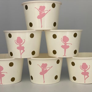 Ballet Party Snack Cups, Ballet Birthday Party Snack Cups, Dance Party ...