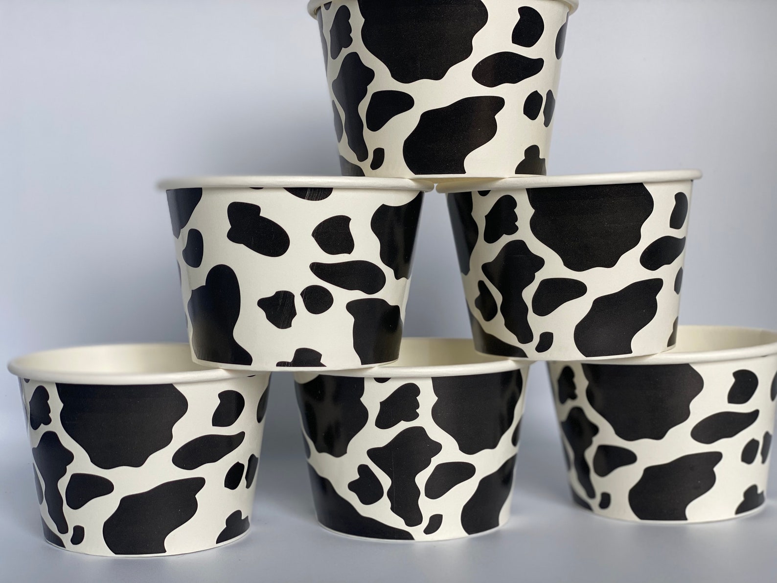Cow Party Snack Cups Cow Birthday Party Snack Cups Farm - Etsy