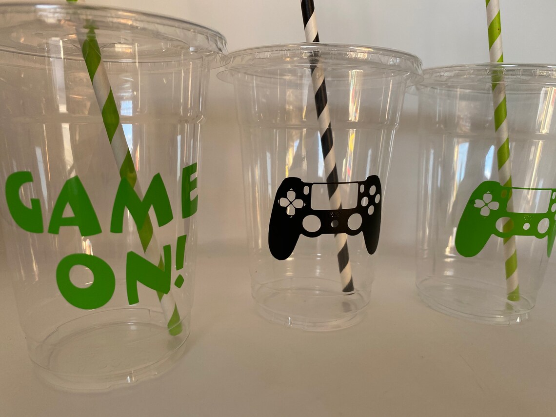 Video Game Party Cups Gaming Party Gamer Party Cups Video - Etsy
