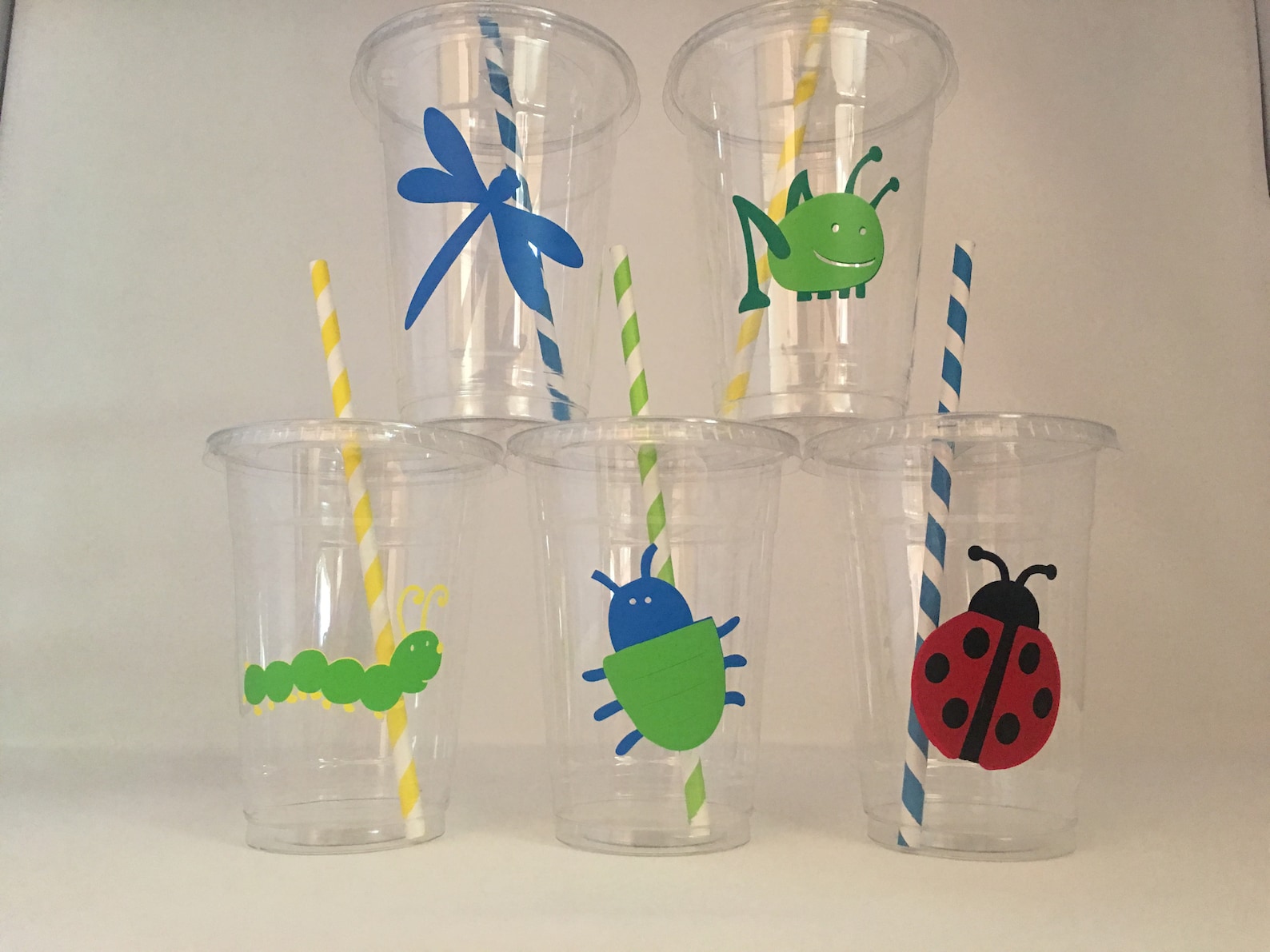 Bug Party Cups Insect Party Bug Birthday Party Insect - Etsy