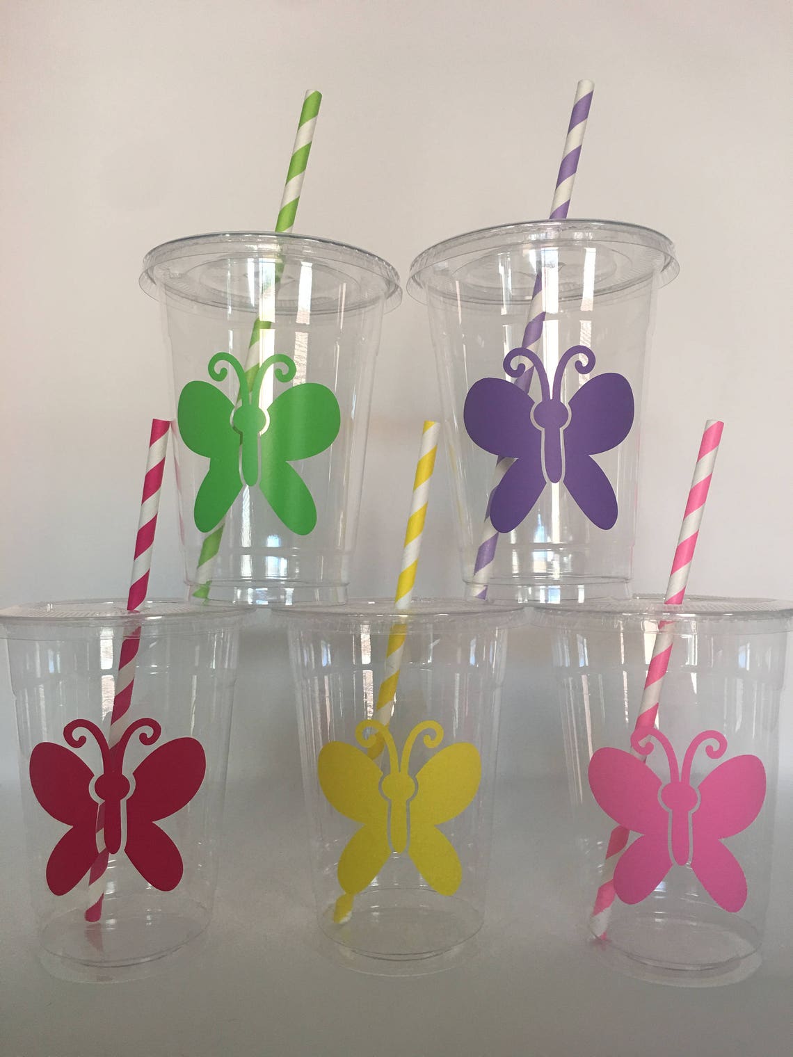 Butterfly Party Cups Butterfly Birthday Party Cups Insect | Etsy