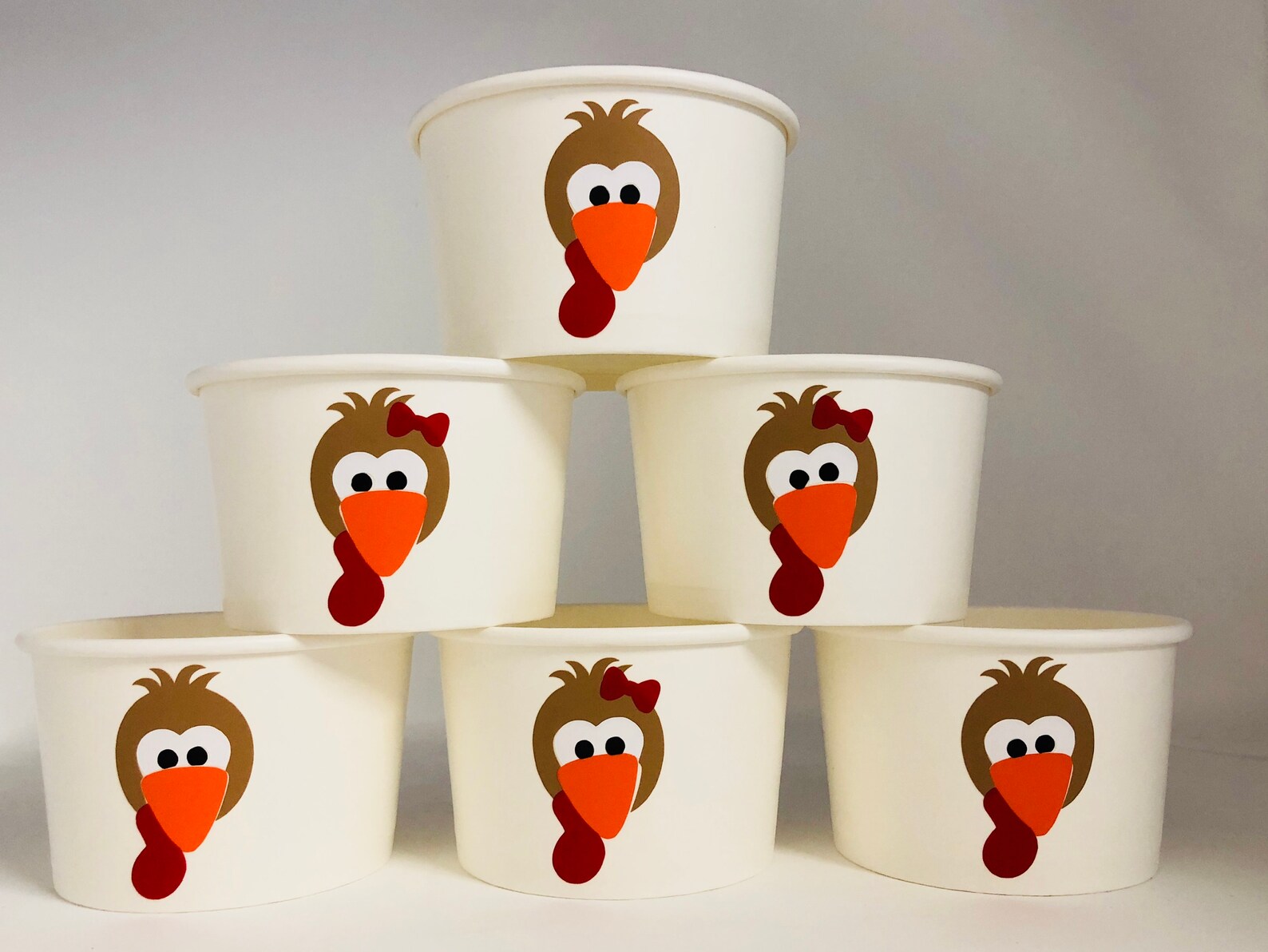 Turkey Party Cups Thanksgiving Party Snack Cups Turkey Baby - Etsy