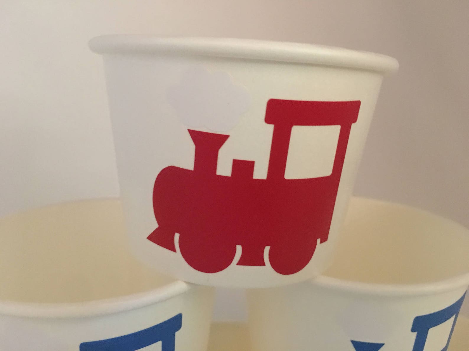 Train Party Snack Cups Train Birthday Party Snack Cups Train - Etsy