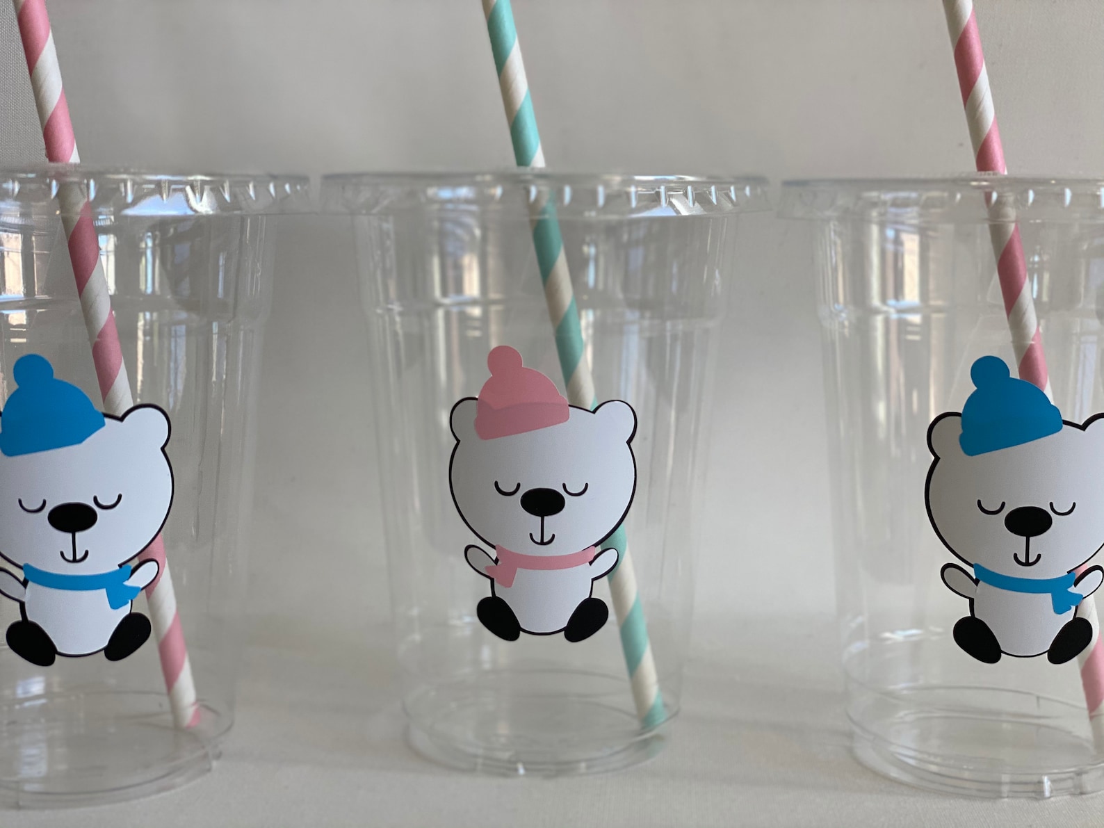 Polar Bear Party Cups Polar Bear Birthday Party Polar Bear - Etsy