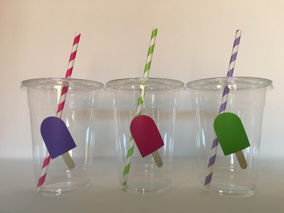 Popsicle party cups Popsicle Birthday Party Cups Popsicle | Etsy