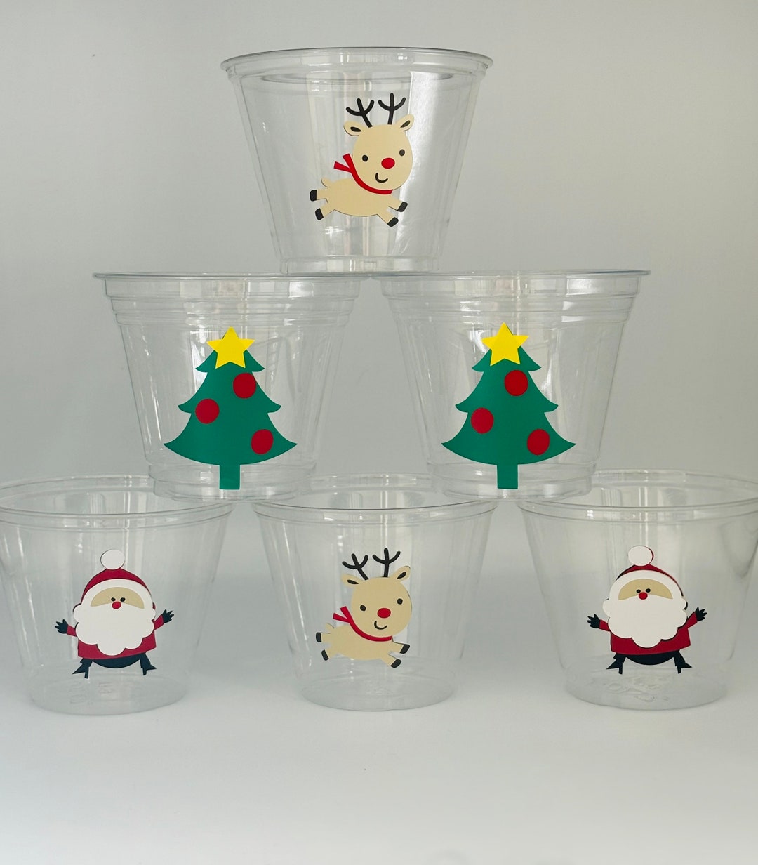 Christmas Party Cups, Santa Party Cups, Christmas Birthday Party Cups ...