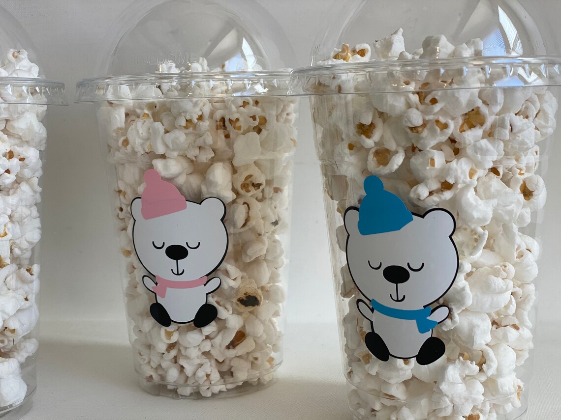 Polar Bear Party Cups Polar Bear Birthday Party Polar Bear - Etsy