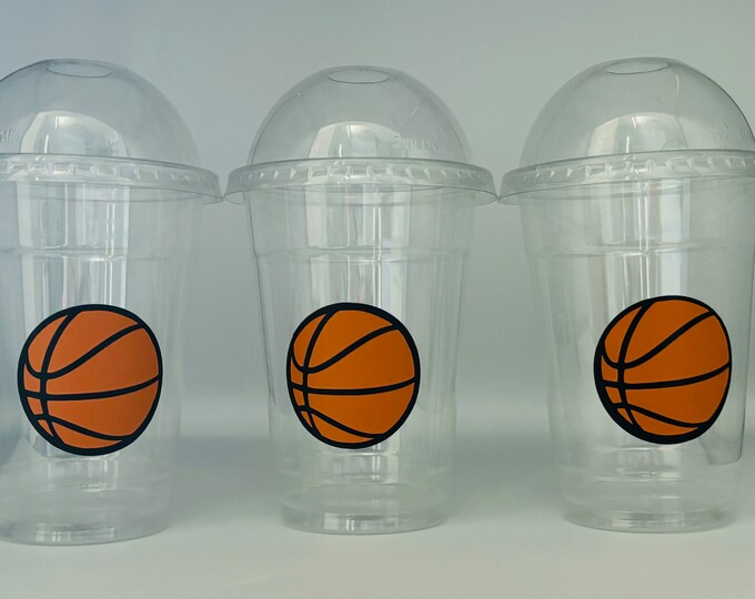 BASKETBALL PARTY CUPS Basketball Birthday Cups Basketball Cups ...