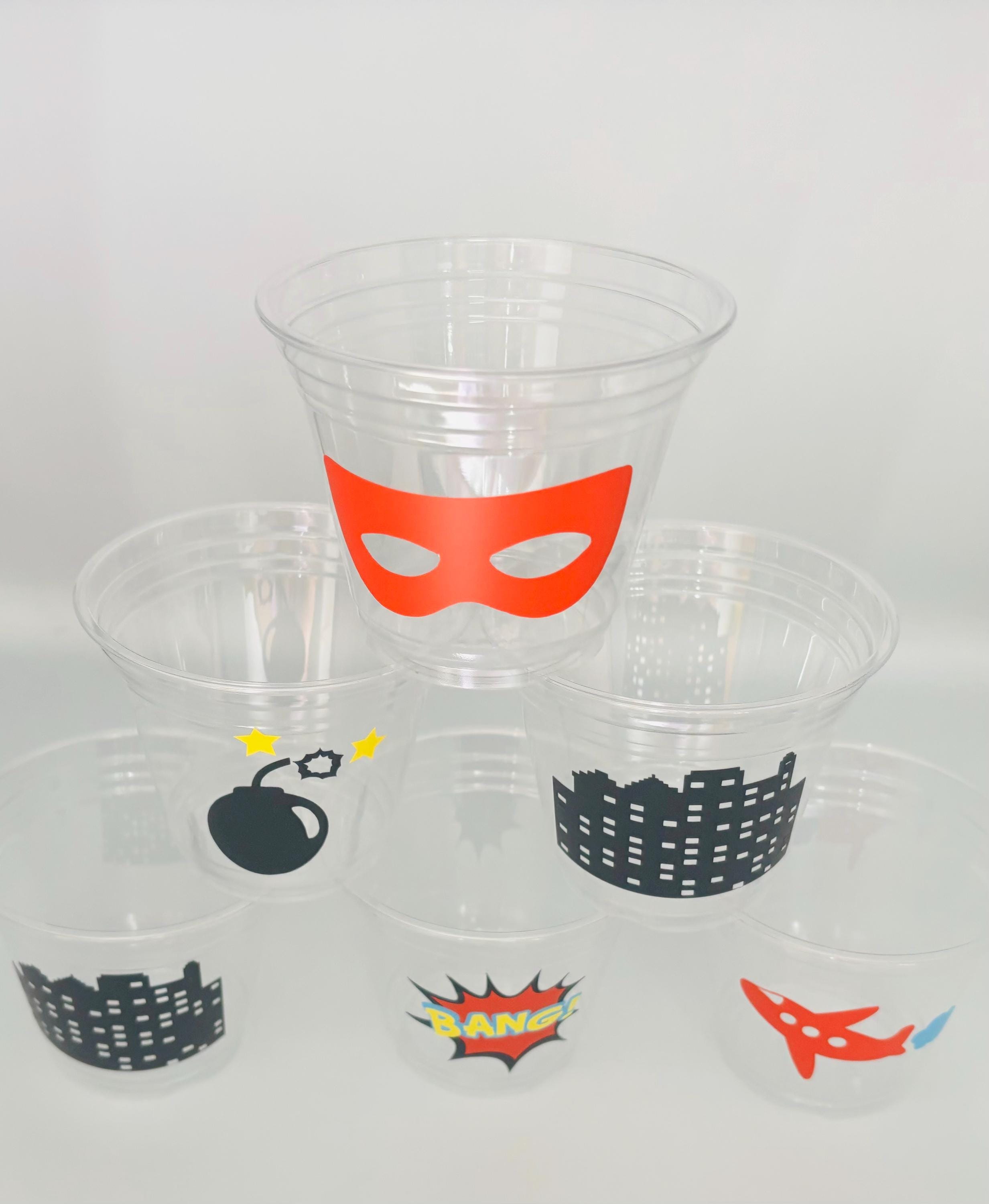 Super Hero Party Cups, Birthday Party Cup, Super Hero Baby Shower ...