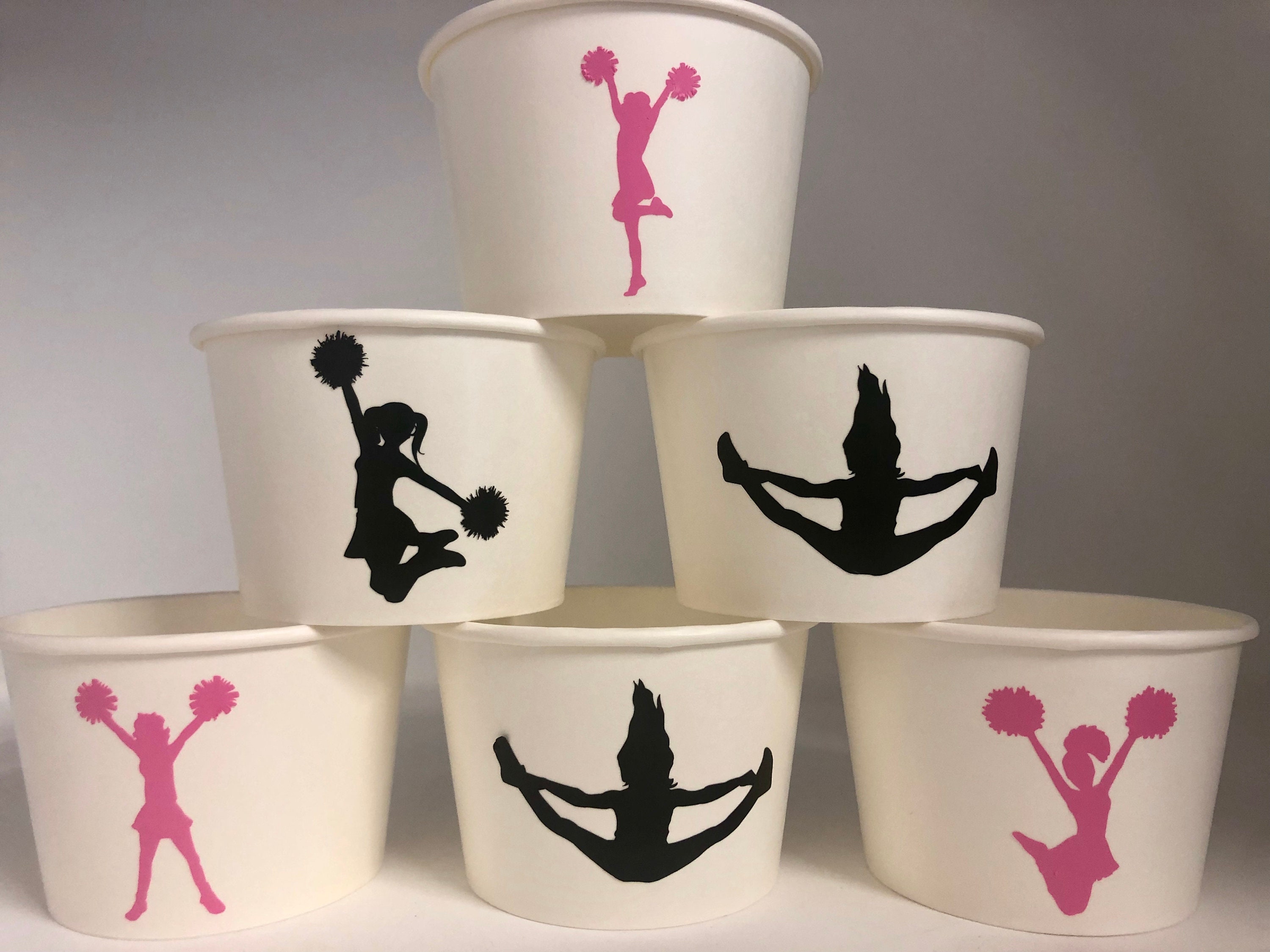 Cheer Party Snack Cups Cheer Birthday Party Snack Cups Cheer - Etsy