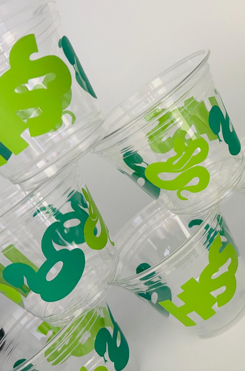 Snake Party Cups, Snake Birthday Party Cups, Snake Party Supplies ...