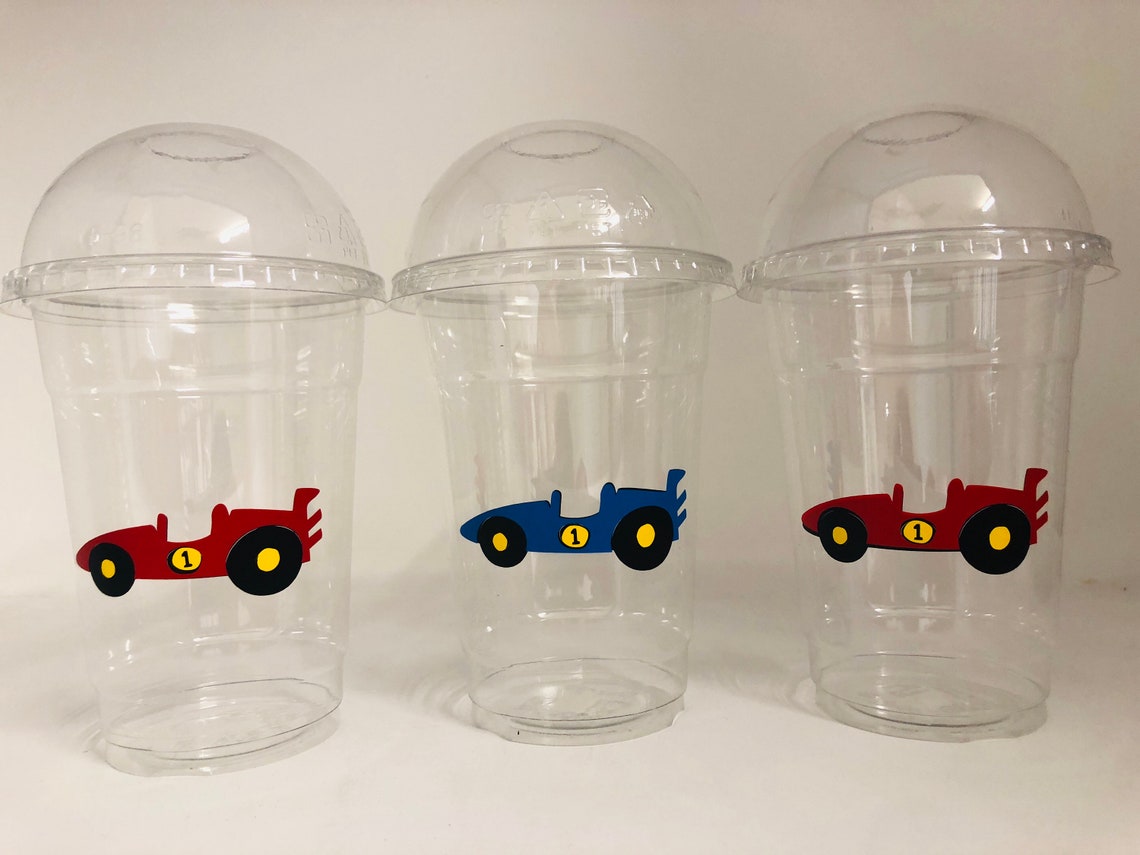 Race Car Party Cups Racing Party Cups Race Car Birthday | Etsy