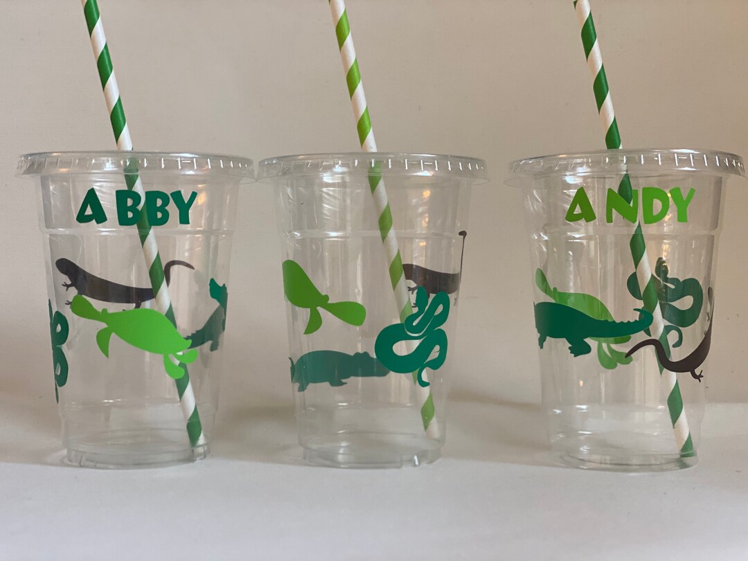 Reptile Party Cups, Reptile Birthday Party Cups, Snack Party Cups ...