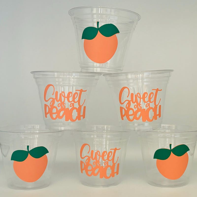 Peach Paper Plates - Etsy