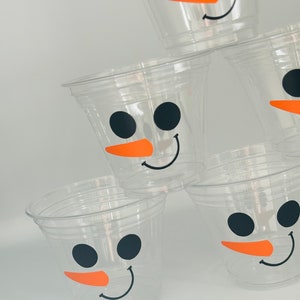 Snowman Party Cups, Snowman Birthday Party Cups, Winter Party Cups ...
