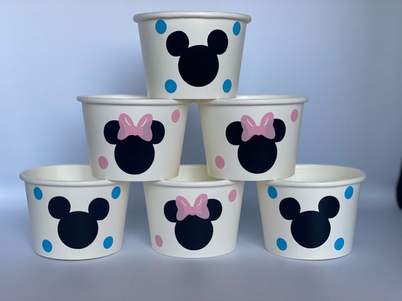 Minnie Mouse Party Snack Cups Mickey Birthday Party Gender - Etsy