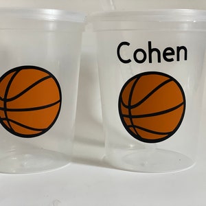 Basketball Party Cups, Basketball Birthday Party, Basketball Party ...