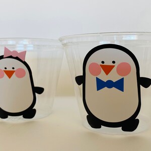 Penguin Party Cups Penguin Birthday Party Cups Penguin Party - Etsy