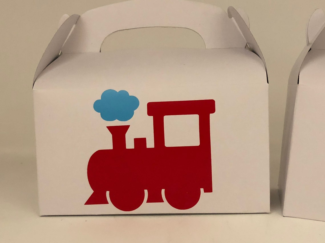 Train Party Favor Boxes Train Party Favors Train Birthday | Etsy