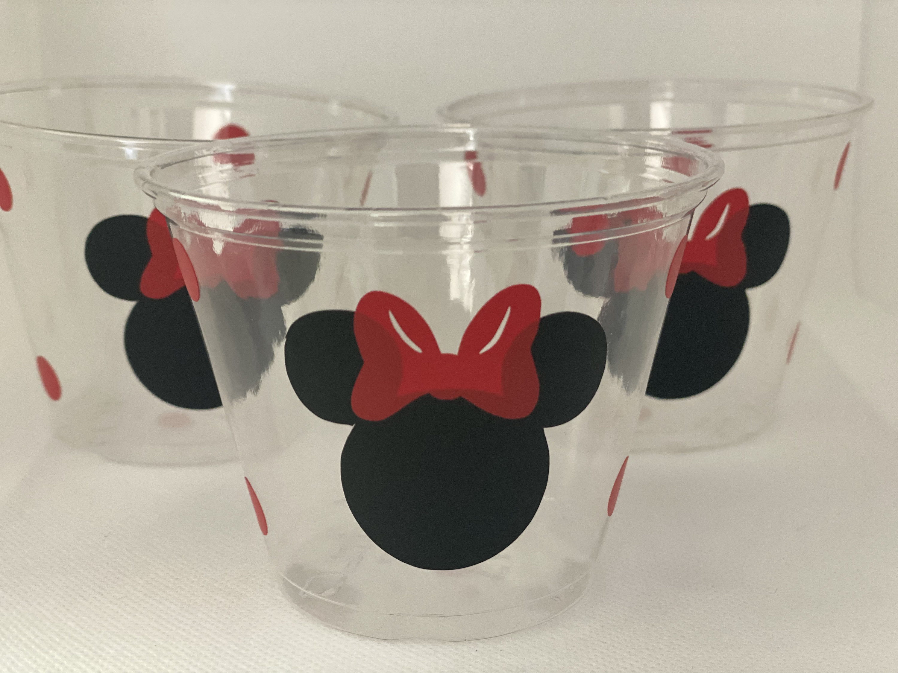 Minnie Mouse Party Cups Red Minnie Mouse Red Minnie Party - Etsy