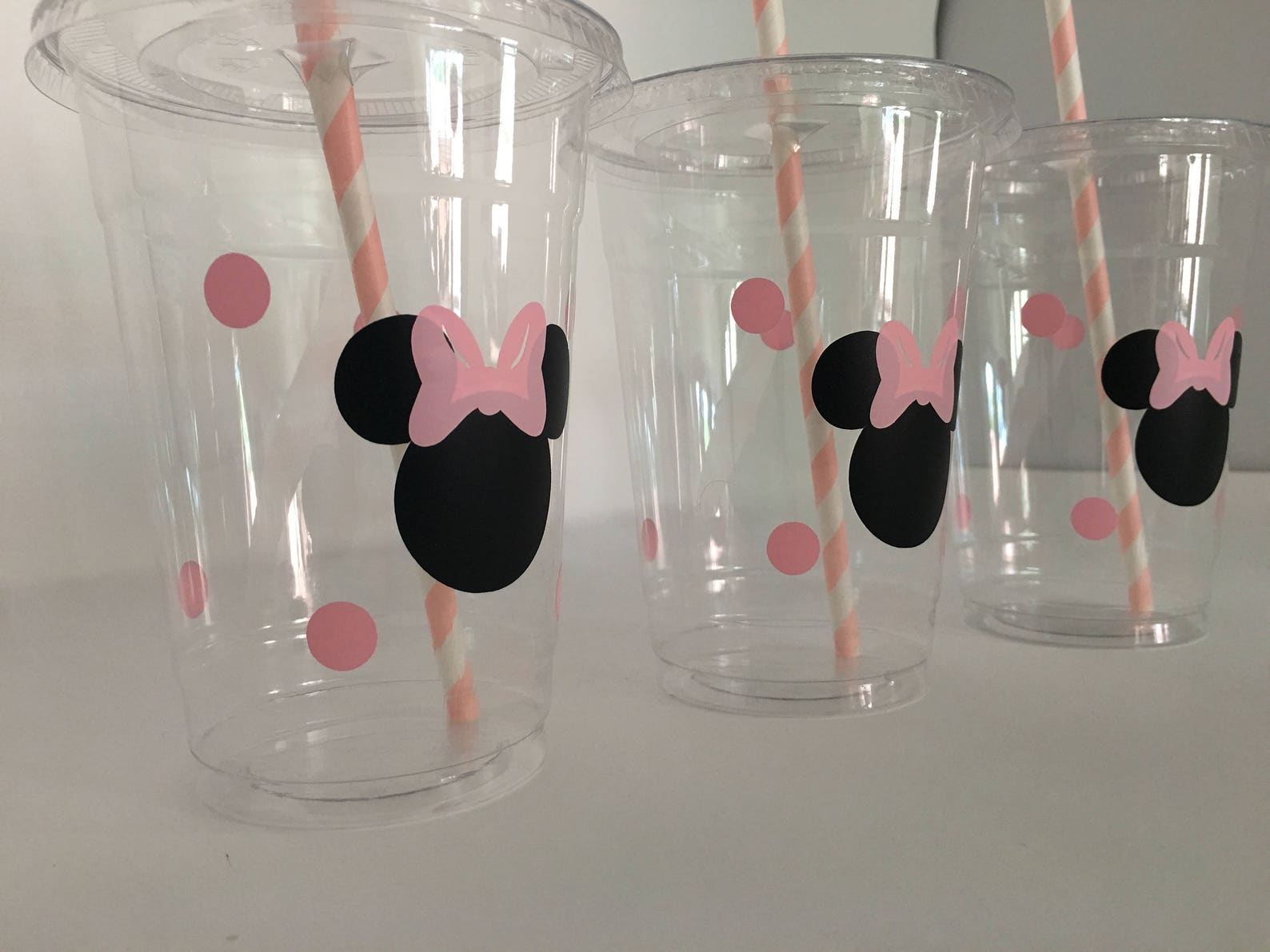 Minnie Mouse Party Cups light Pink Minnie Mouse Baby - Etsy