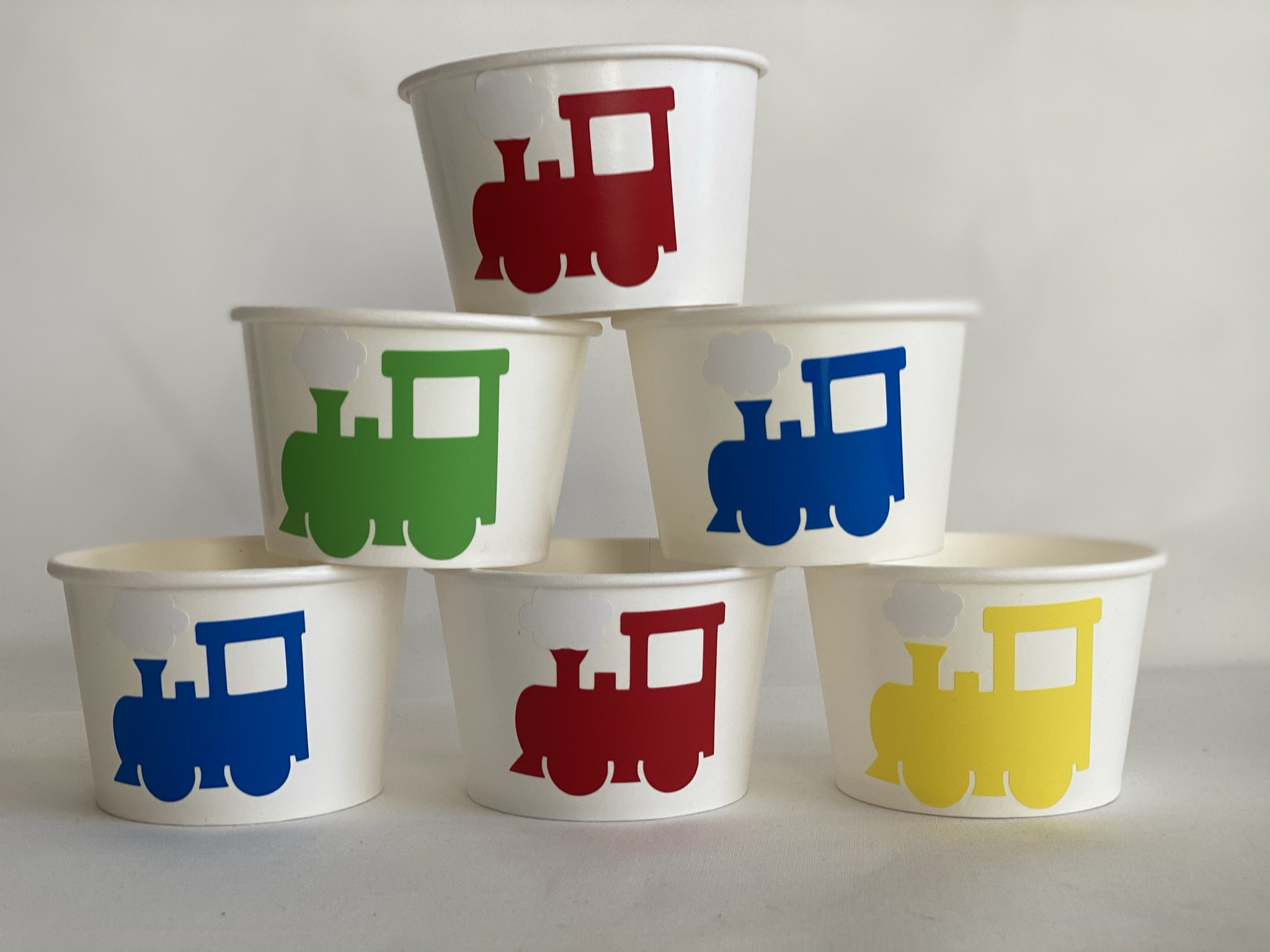 Train Party Snack Cups Train Birthday Party Snack Cups Train | Etsy